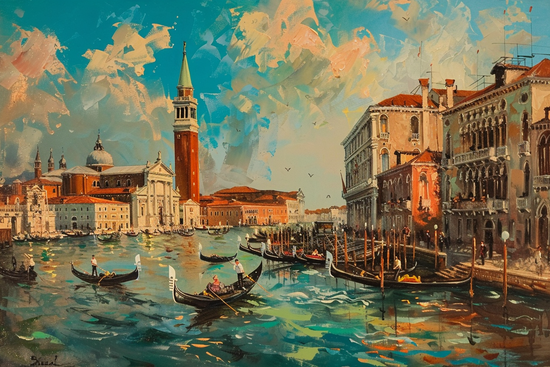 Tableau Venise Moderne | LigneCreator