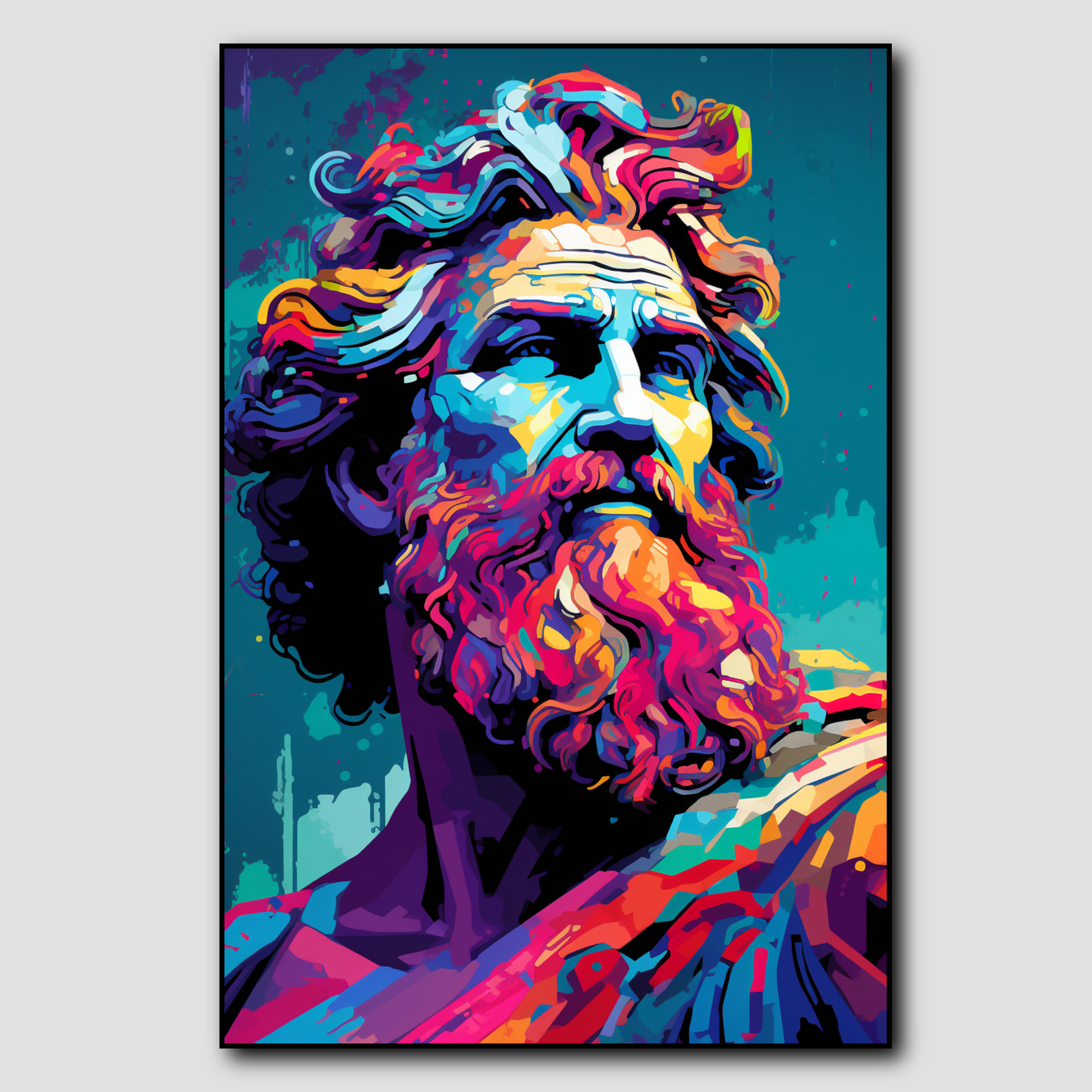 Tableau Pop Art Zeus | LigneCreator