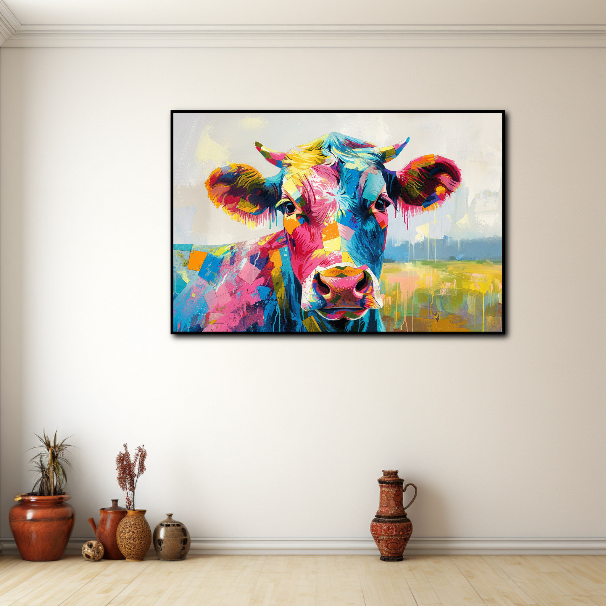 Tableau Vache Colorée | LigneCreator