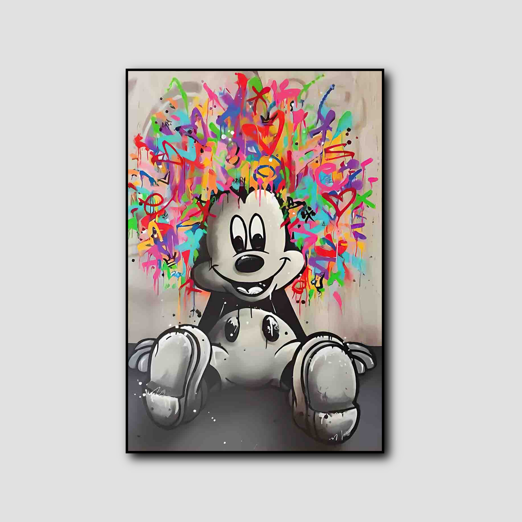 Tableau Street Art Mickey Mouse | LigneCreator