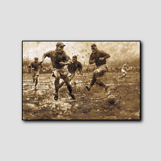 Tableau Football Vintage | LigneCreator